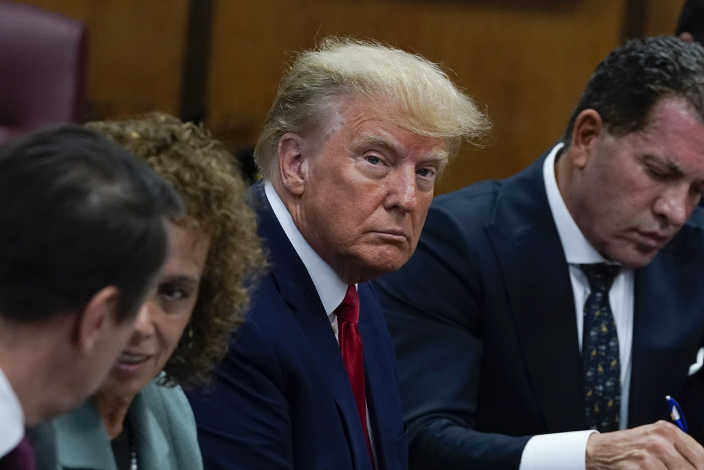 Trump, stone-faced, pleads not guilty in court appearance | News ...